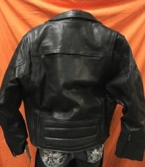 Ladies Black Heavy Thick Leather Jacket 1055 – Antelope Creek Leather