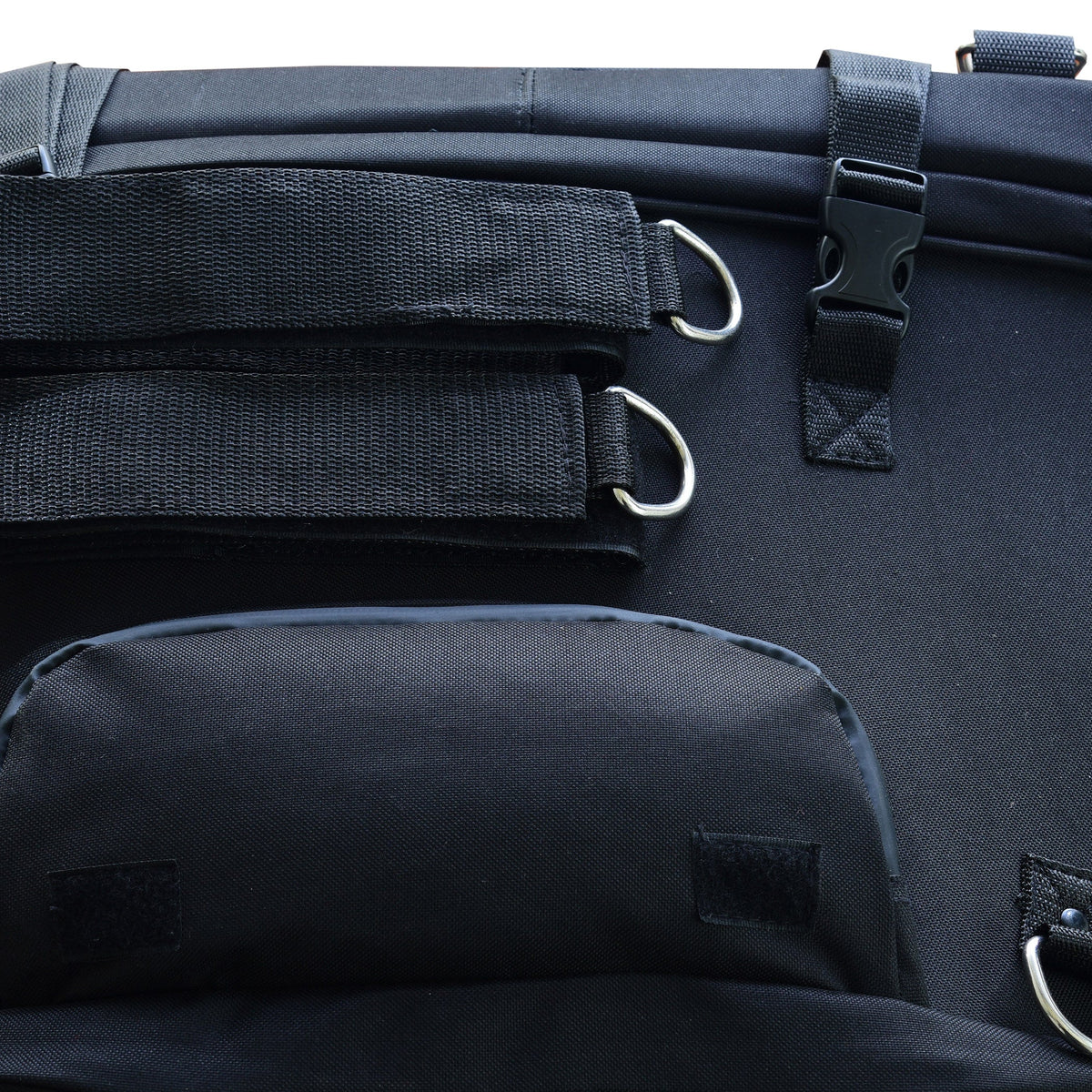 DS Daniel Smart Black Heavy Duty Textile Motorcycle Pet Carrier Si ...