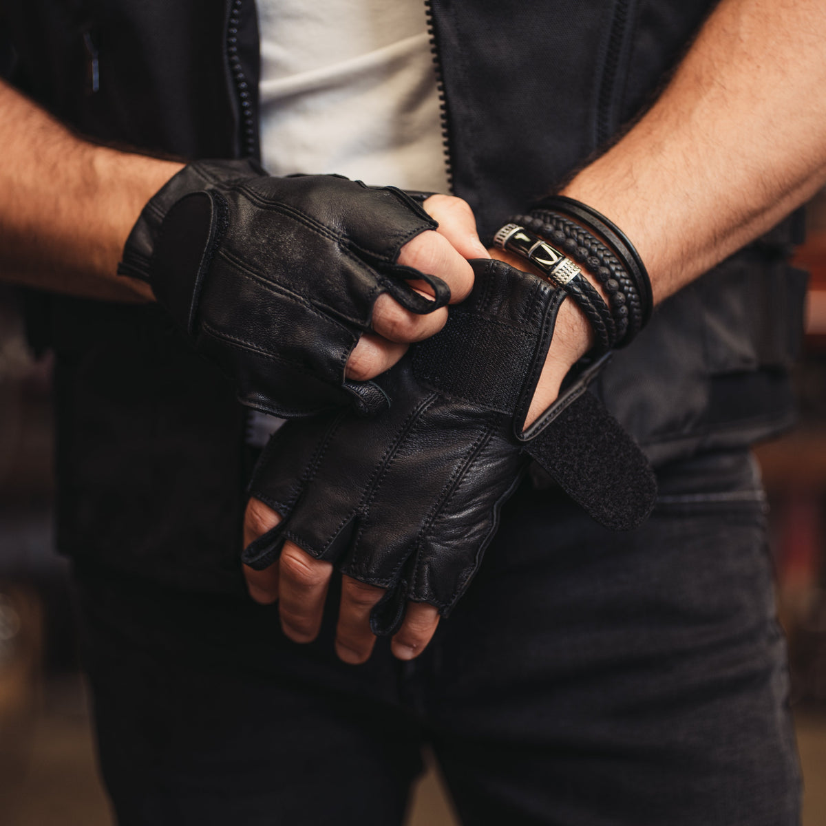 DS Men's Tough Deer Skin Fingerless Glove – Antelope Creek Leather