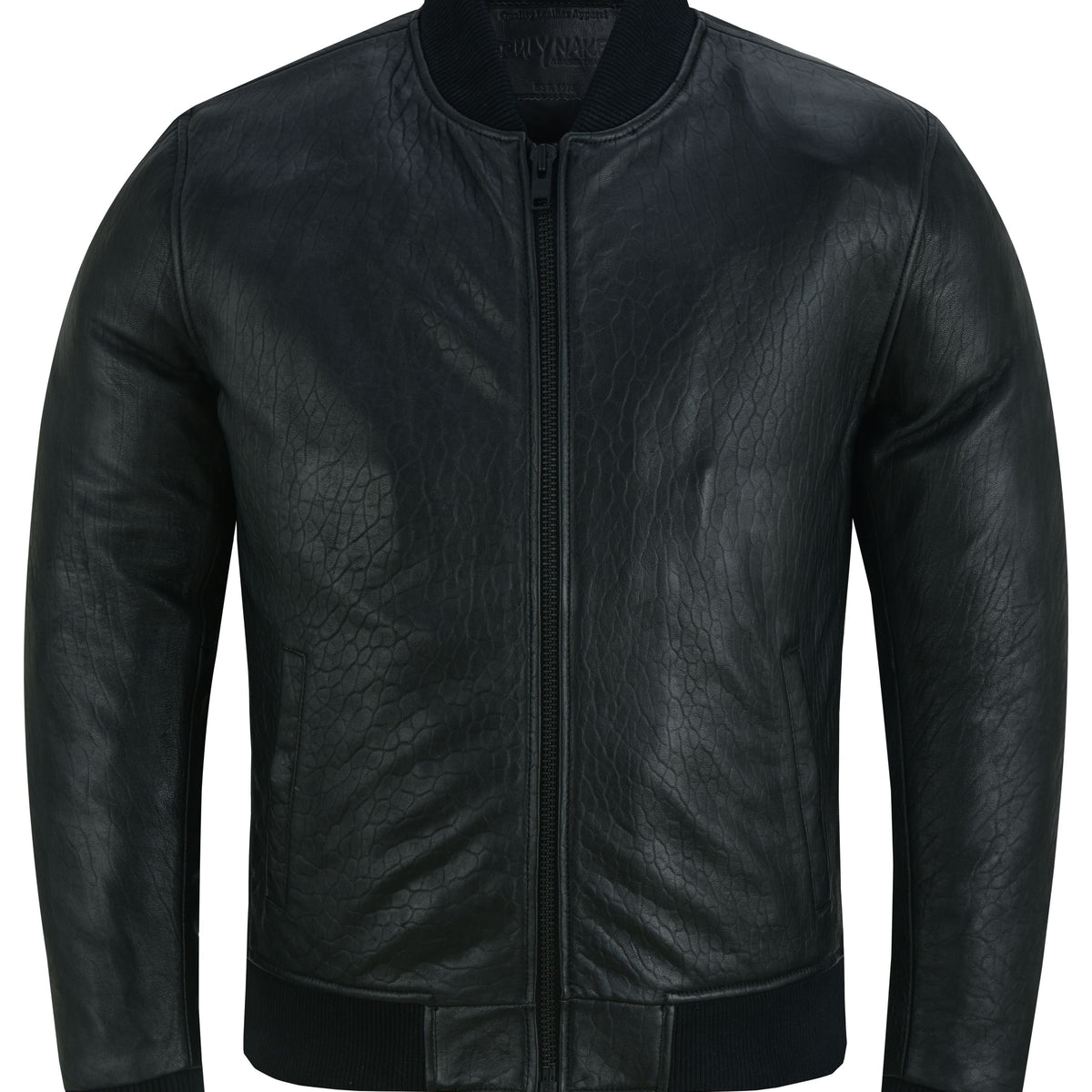 Stalwart Men’s Fashion Black Leather Bomber Jacket – Antelope Creek Leather