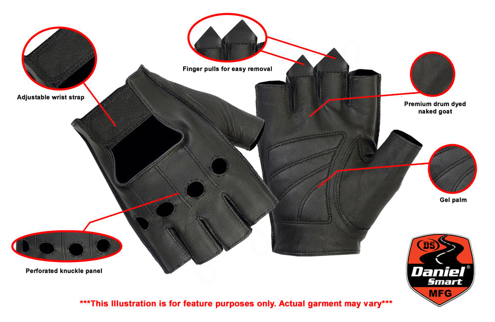 DS Premium Fingerless Glove – Antelope Creek Leather
