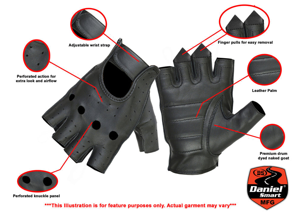 DS Premium Fingerless Glove – Antelope Creek Leather