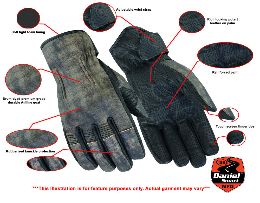 DS Men's Feature-Packed Washed-Out Brown Rakish Glove – Antelope Creek ...