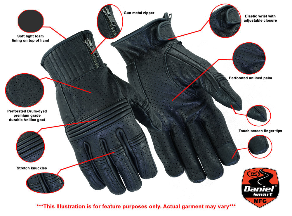 DS Premium Perforated Operator Glove – Antelope Creek Leather