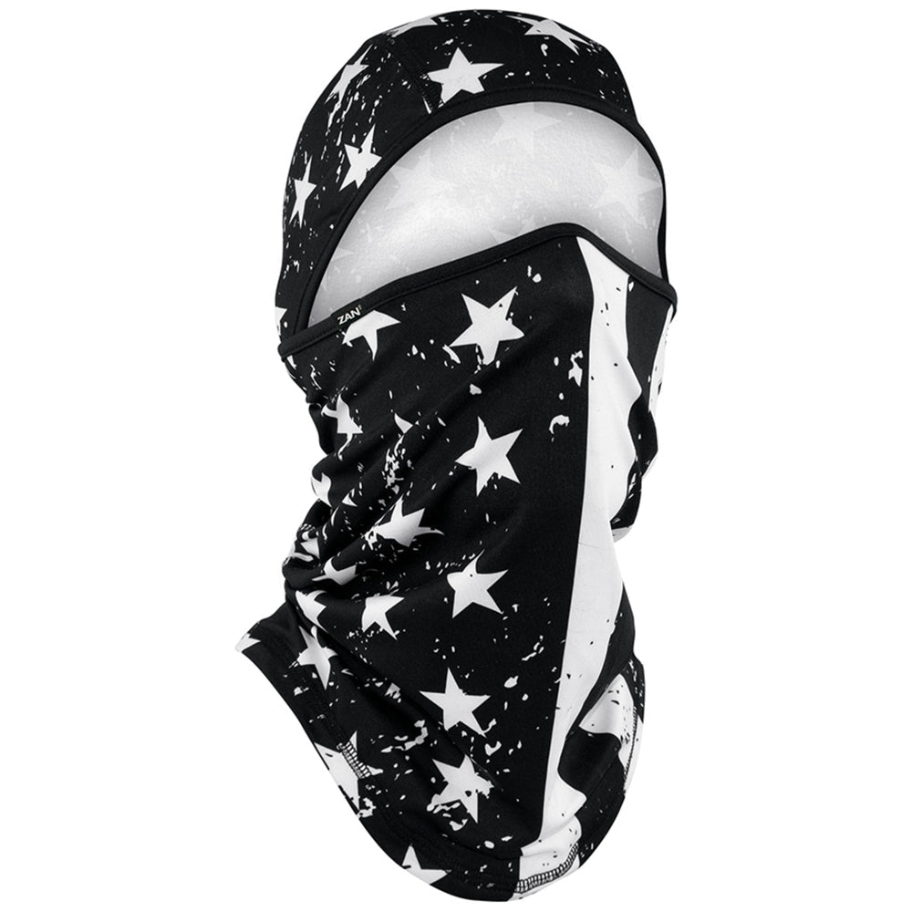 WB4L091 Convertible Balaclava, SportFlex(tm) Series, Black & White Fla ...