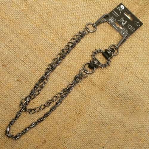 WA-WC7030 Spike ring Wallet Chain with gray double chain – Antelope ...