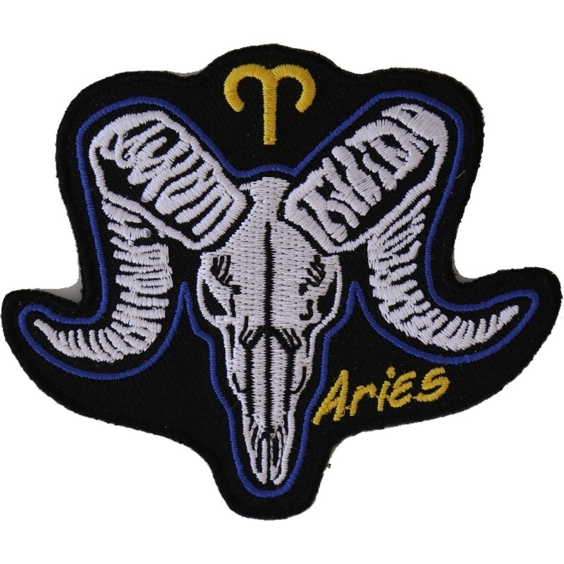 P5479 Aries Skull Zodiac Sign Patch – Antelope Creek Leather