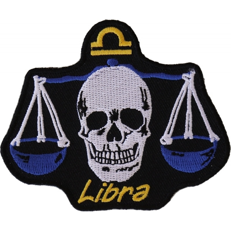 P5474 Libra Skull Zodiac Sign Patch – Antelope Creek Leather