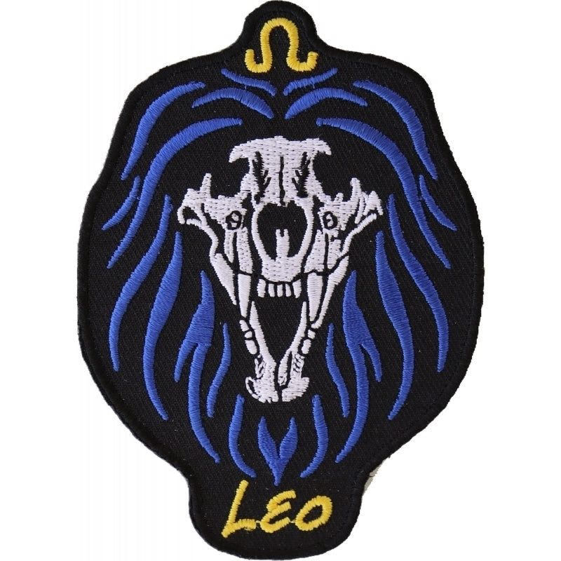 P5475 Leo Skull Zodiac Sign Patch – Antelope Creek Leather