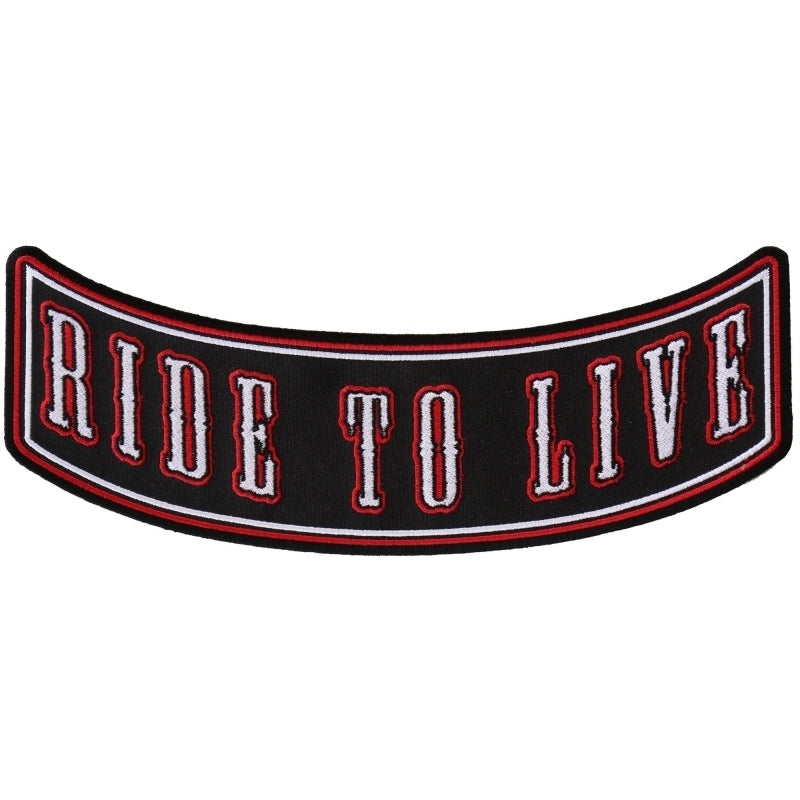 PR2544 Ride To Live Biker Rocker Back Patch – Antelope Creek Leather