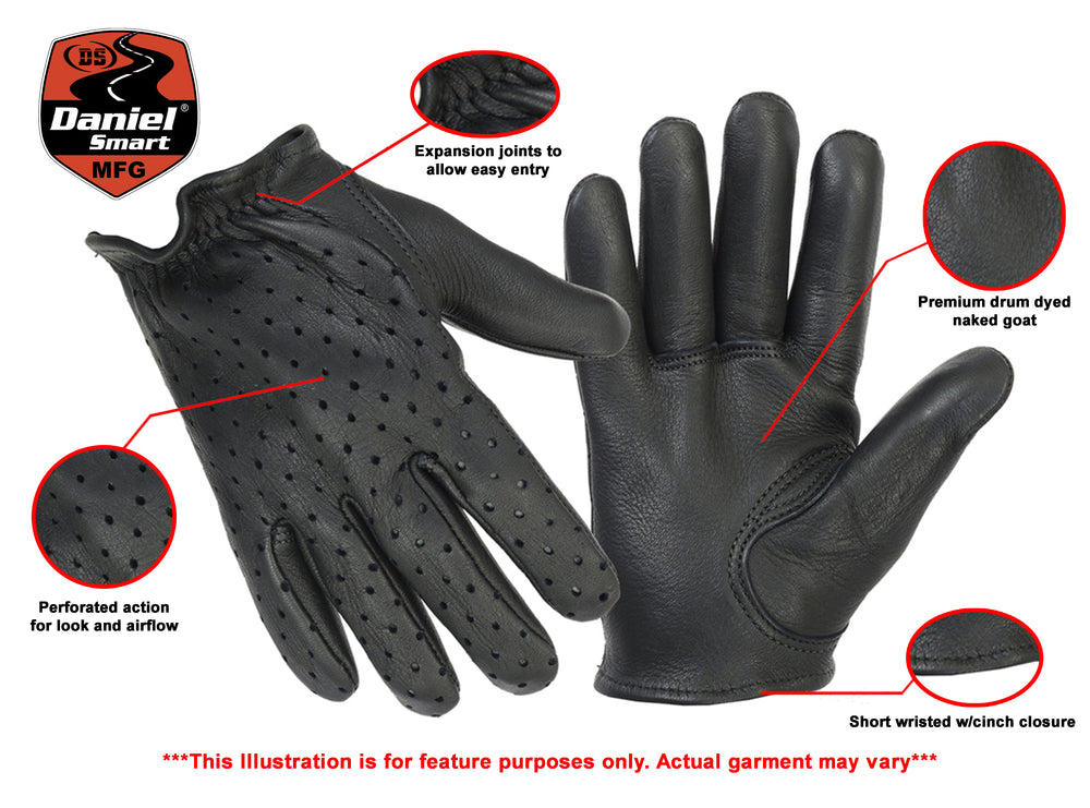 DS Perforated Police Style Glove – Antelope Creek Leather